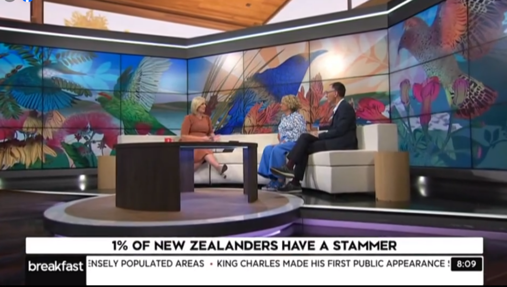 Breakfast on TV1 with Janelle Irvine and Dean Cook | Stuttering ...