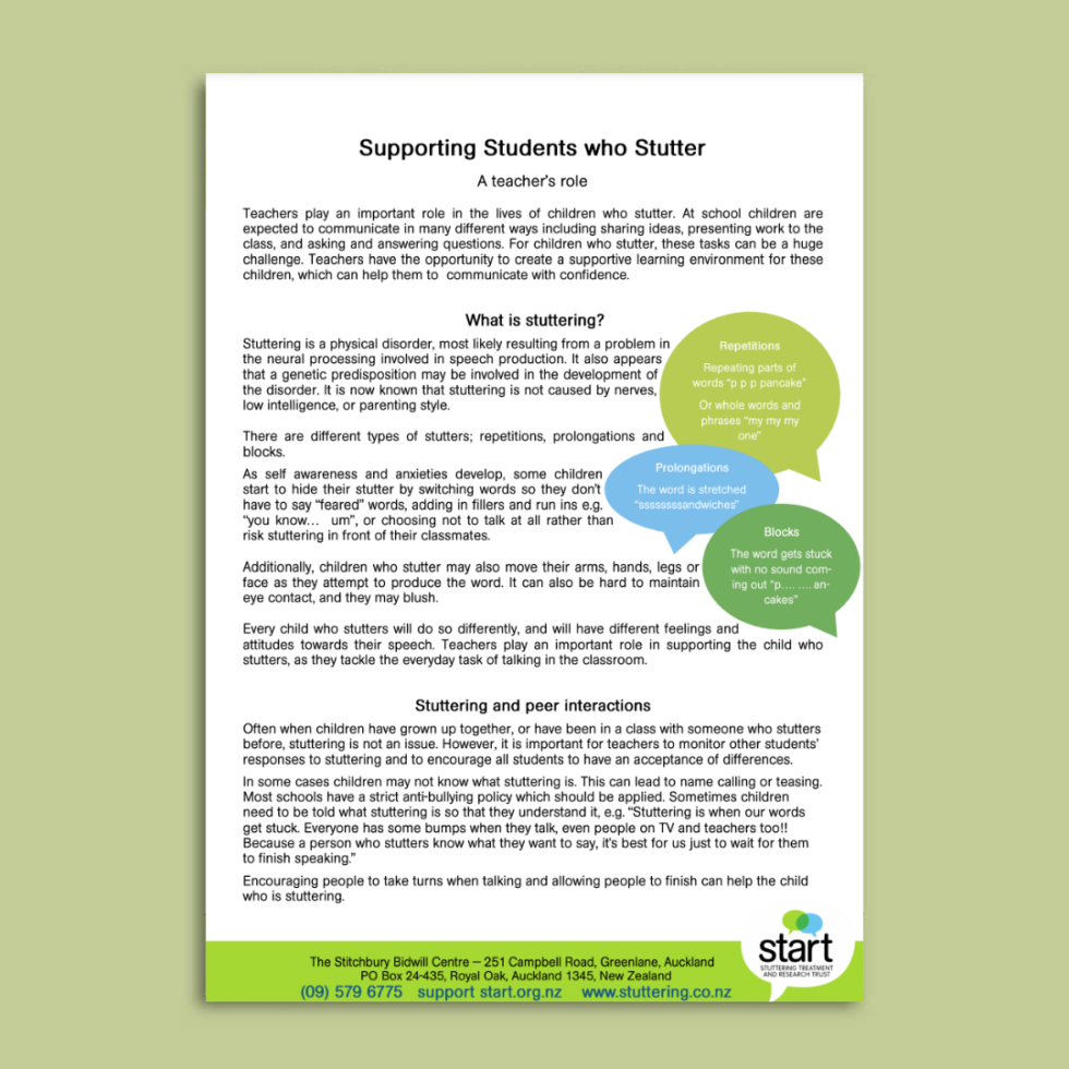 Teachers’ Guide to Working with Young People who Stutter - Stuttering ...